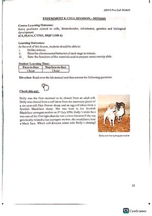 Expt 7 Prelab Bio Sem 4 Bio SB025 Pre Lab Module EXPERIMENT 7 DIVERSITY OF BACTERIA Course