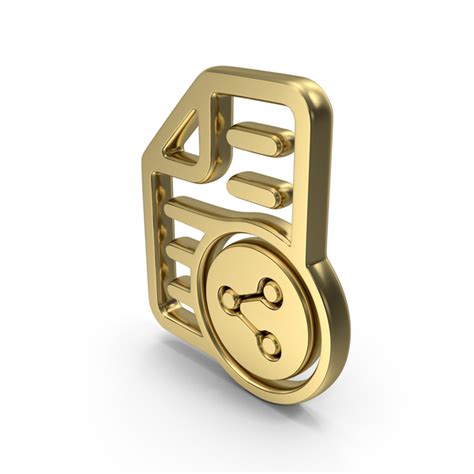 Share Document Symbol Gold Png Images And Psds For Download Pixelsquid