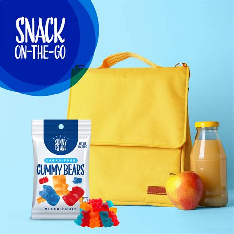 Sugar Free Bears Gummy Candy Snack Size 1 Ounce Pack Of 16 Sunny