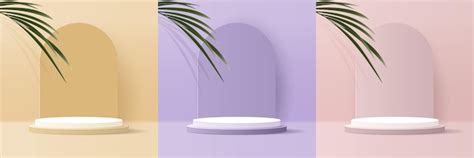 배경 벡터 디자인의 그림자가 있는 제품 프레젠테이션 브랜딩 및 패키징 프레젠테이션 스튜디오 스테이지를 위한 코스메틱 배경 및 세트 프리미엄 연단 디스플레이 프리미엄 벡터