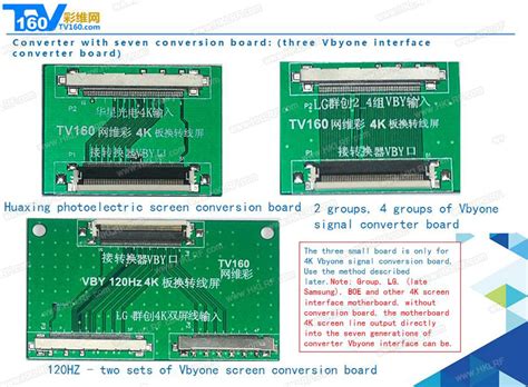 TV160-7 TV-Motherboard Full HD LVDS Converter Tester Tool VByOne & LVDS ...