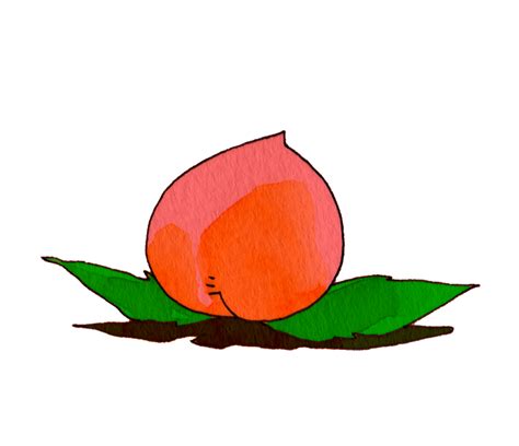 桃のイラスト かわいいフリー素材が無料のイラストレイン