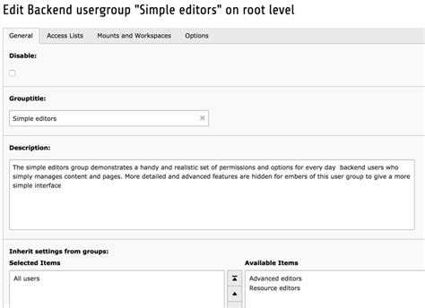Users And Groups — Inside Typo3 Cms 8 7 Documentation