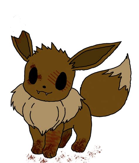 Creepy Eevee By Lonealicorn On Deviantart