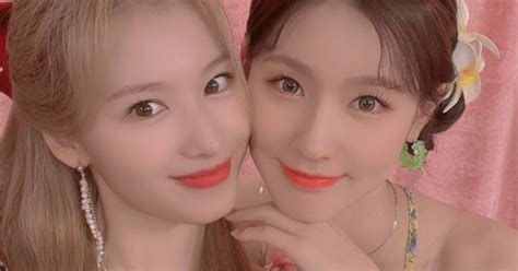 여자아이들 미연x트와이스 사나 예쁜애 옆 예쁜애 Sns★컷
