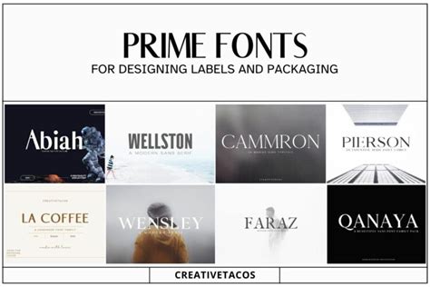 Best Fonts For Label And Packaging Designs