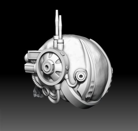 3d File Servo Assassin Skull Display Figure 💀・3d Printer Model To