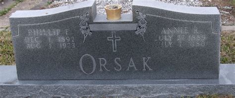 Annie Pauline Reuther Orsak M Morial Find A Grave