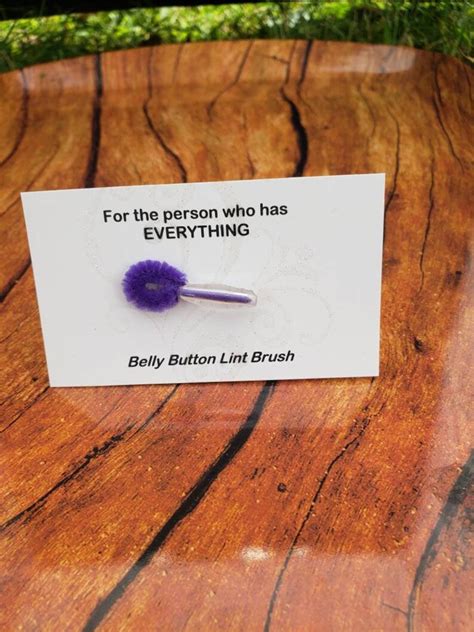 Belly Button Lint Brushgag Tlaughsshowerfavor Etsy
