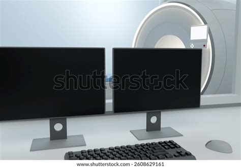Radiology Medical Monitors Workstation Over 3 Royalty Free Licensable