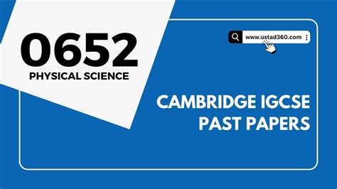 Cambridge Igcse Chemistry 0620 Past Papers Ustad360