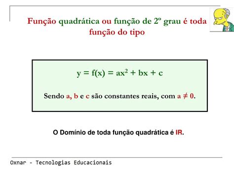 Ppt Função Quadrática A Função Geral De 2º Grau Powerpoint