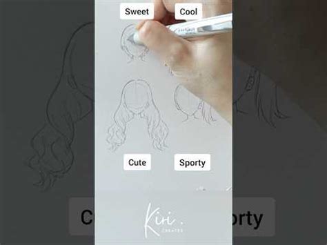 Video How To Draw Anime Girl Hair Bangs Howtodrawanime Draw Animehairstyle Animetutorial