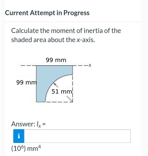 solved current attempt in progress calculate the moment of