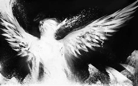 Black And White Banner Angel Aesthetic Dark Aesthetic Dark Art