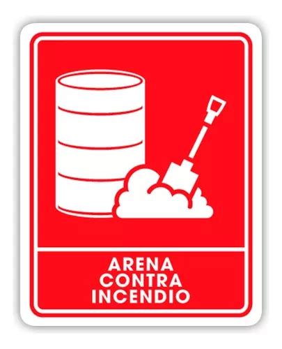 Señalamiento Arena Contra Incendio 20x25
