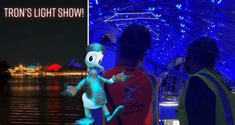 Tron Light Testing Could Indicate Final Stages Of Construction • Disney
