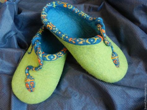 Тапки валяные домашние Змейки Обувь из войлока Валяние Тапочки из войлока
