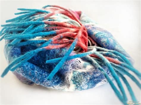 Купити Валяний шалик ЯСКРАВИЙ Skrynya Ua