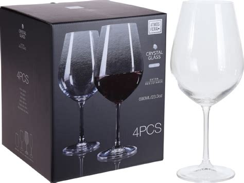Crystal Red Wine Glass Set4