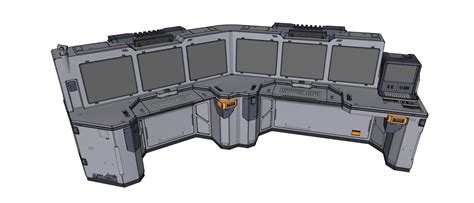 Sci Fi Terminal Collection 2 3d Model By Chtazi
