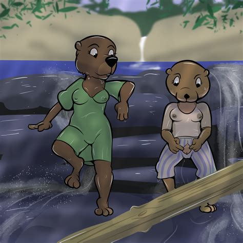 Rule 34 Anthro Beaver Black Nose Breasts Brown Body Brown Fur Clothed