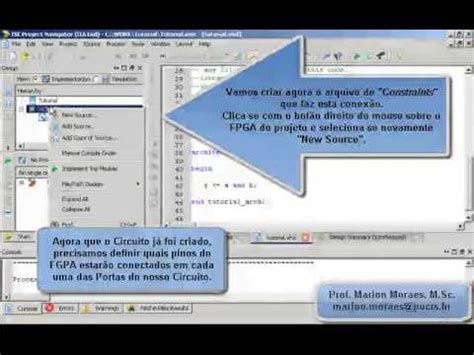 Xilinx ISE Project Navigator Tutorial Criação de Projetos YouTube