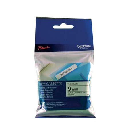 Buy Brother P Touch Tape Cassette 9mm Black On White Non Metallic Tape