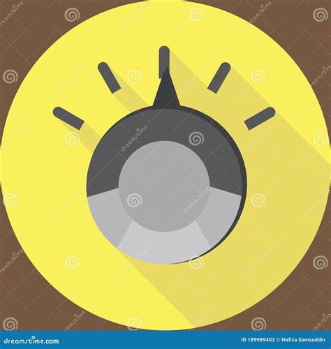 Volume Dial Vector Illustration Decorative Design Stock Vector