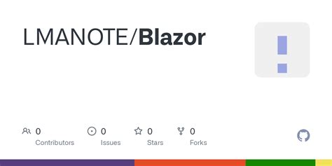 GitHub LMANOTE Blazor
