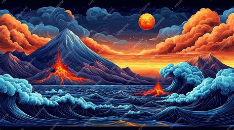 Geophysics Visual Aid Illustrating Dynamic Of Earths Seismic Wave