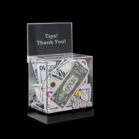 Clear Acrylic Donation Box With Lock Ballot Box Voting Container Tip Jars For Bartender Clear Acrylic Donation Box With Lock Ballot Box Voting Container Tip Jars For Bartender
