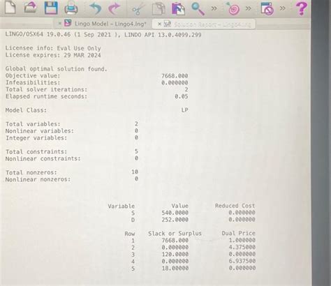 I Need Help Generating A Sensitivity Report Using