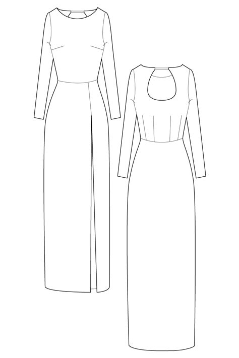 Roxy Dress Boat Neck Maxi Dress Flat Drawing By Ralph Pink