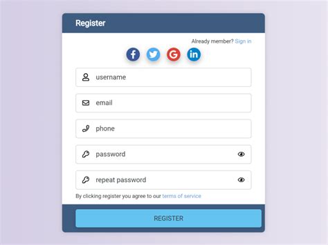 Login Register Forget Password Form Template Codehim