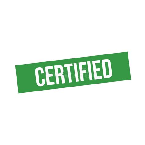 Certified Seal Badge Banner Stamp Template Solid Color With Grunge