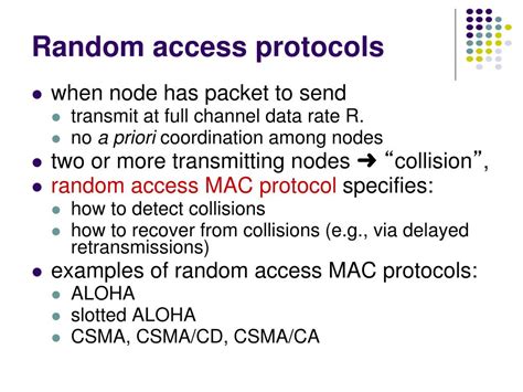 Ppt Chapter 6 Medium Access Control Protocols And Local Area Networks