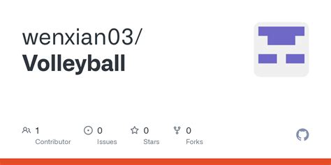 Github Wenxian03volleyball