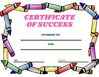 Award Certificate Of Success By The Biblio Phile TpT