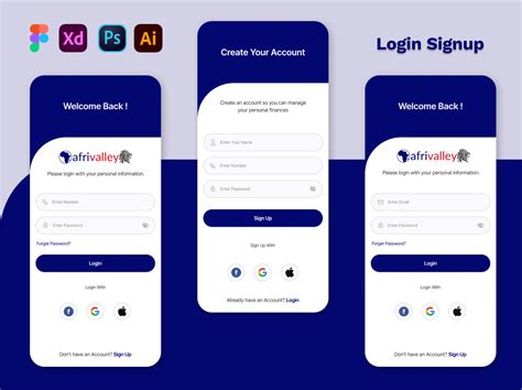 Login Signup By M Shoaib On Dribbble