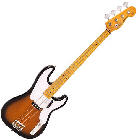 Vintage V51 Reissued Bass Guitar ~ 2 Tone Sunburst Reverb Australia
