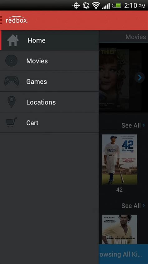 Redbox For Android In Web Design Museum