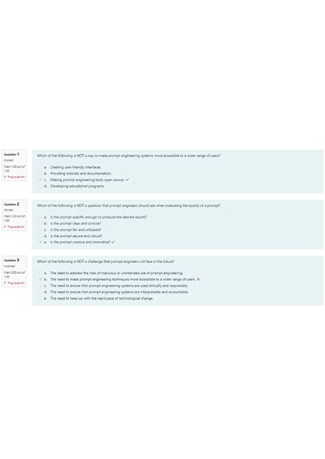 Prelim Quiz AI AI Prompt Engineering LecLab Studocu