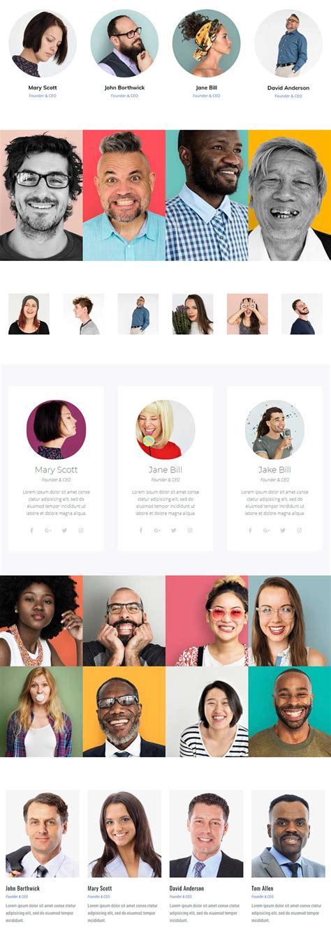 Team Members Persons Profile Card Official Elementor Addons