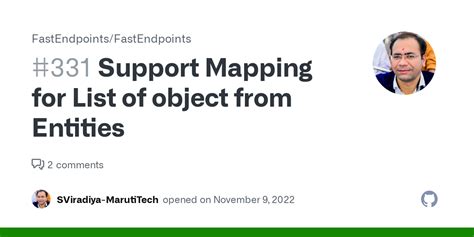 Support Mapping For List Of Object From Entities · Issue 331