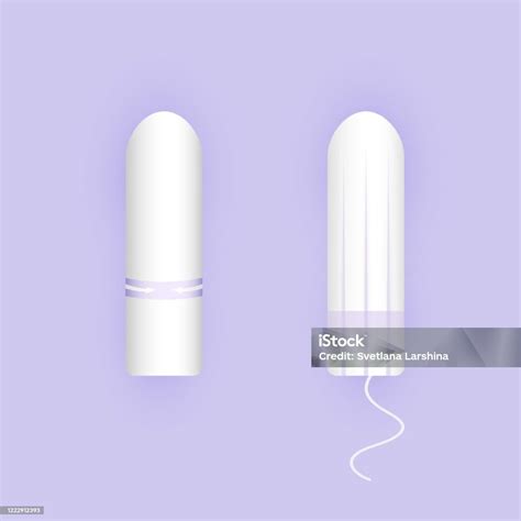 Ikon Tampon Feminin Perawatan Menstruasi Wanita Ilustrasi Produk