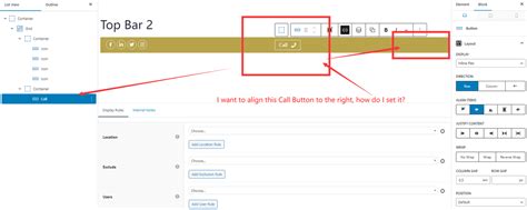topic how do i set this button to the right generatesupport