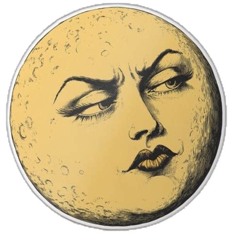 Vintage Moon Face Judging You By Roseofthewild Redbubble In 2025
