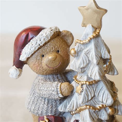 【楽天市場】クリスマスツリー＆ベア 置物 クリスマス雑貨 置物 おしゃれ オブジェ 置物 かわいい 輸入雑貨 インポート雑貨 インテリア 雑貨 アンティーク：輸入家具・雑貨の専門店 E木楽館