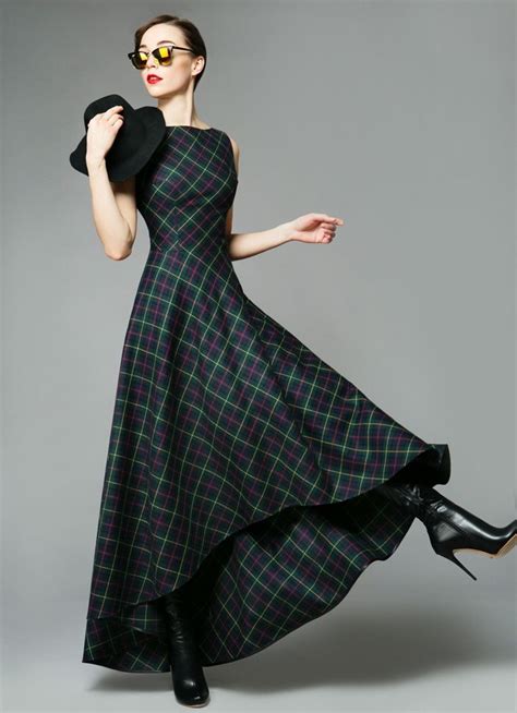 Обувь и шляпа к платью в клетку в пол | Tartan fashion, Fashion dresses ...